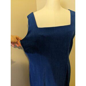 karin stevens | Dresses | Vintage 9s Karin Stevens Blue Square Neck ...